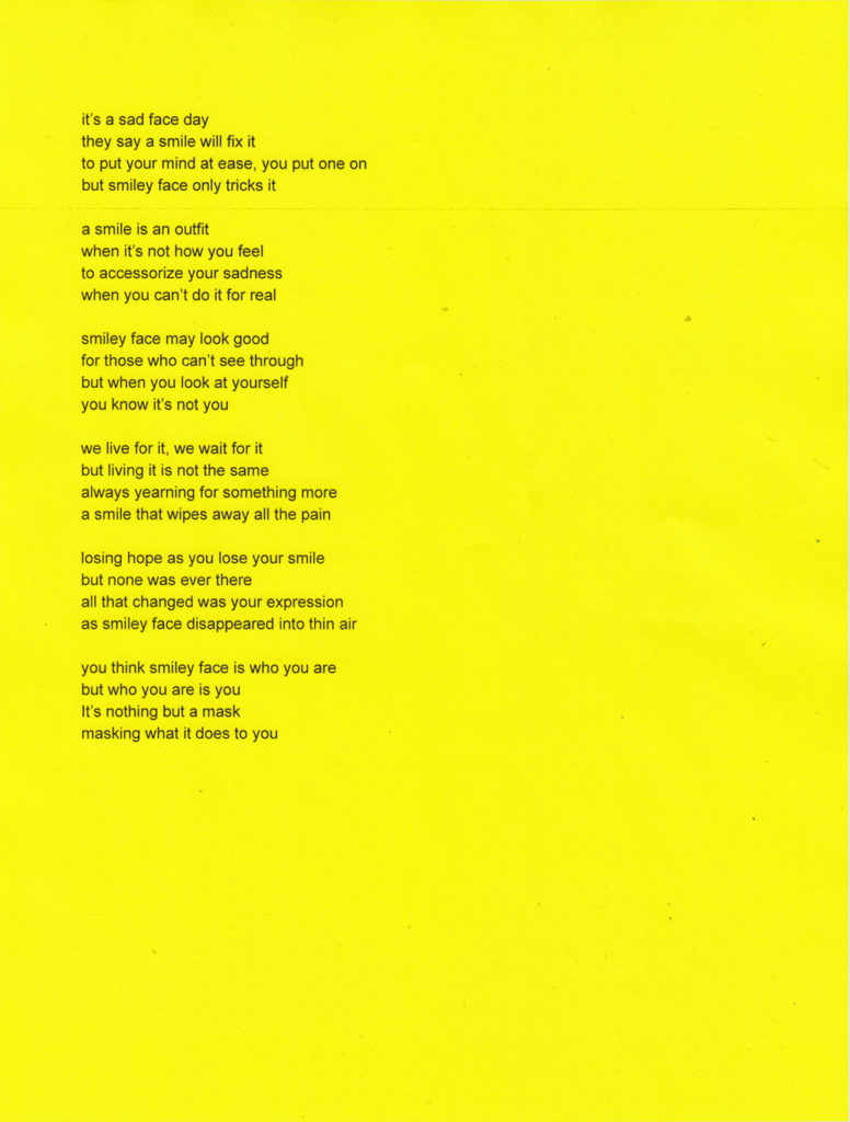 From Thoughts to Poems: Smiley Face – Sunset Media Wave